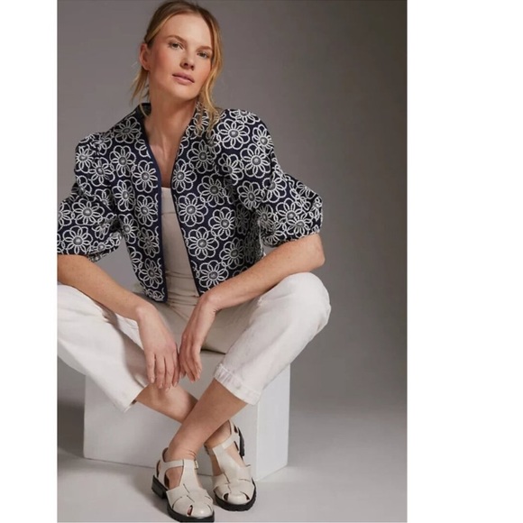 Maeve | Jackets & Coats | Nwt Maeve By Anthropologie Floral Embroidered ...